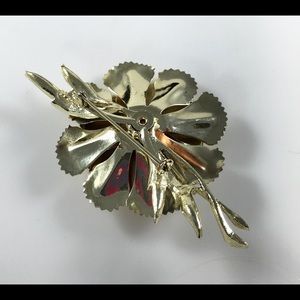 Coro | Jewelry | Statement Vintage Coro Pin Brooch Gold Flower Ab ...